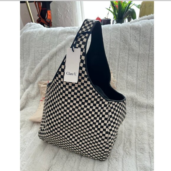 Clare V | Bags | Nwt Clare V Bando Toteshoulder Bag In Black Cream ...